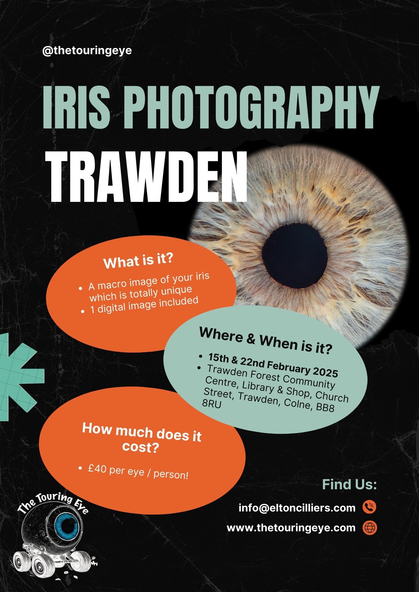 Trawden, Lancashire Iris Photography Pop Up Event
